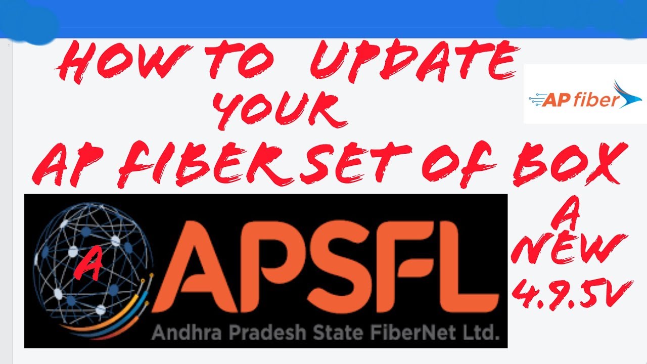 how to update ap fiber set top box?with proof - YouTube