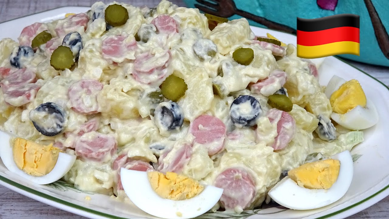 ENSALADA ALEMANA DE PATATA, Receta Original, KARTOFFELSALAT 🇩🇪 GERMAN ...