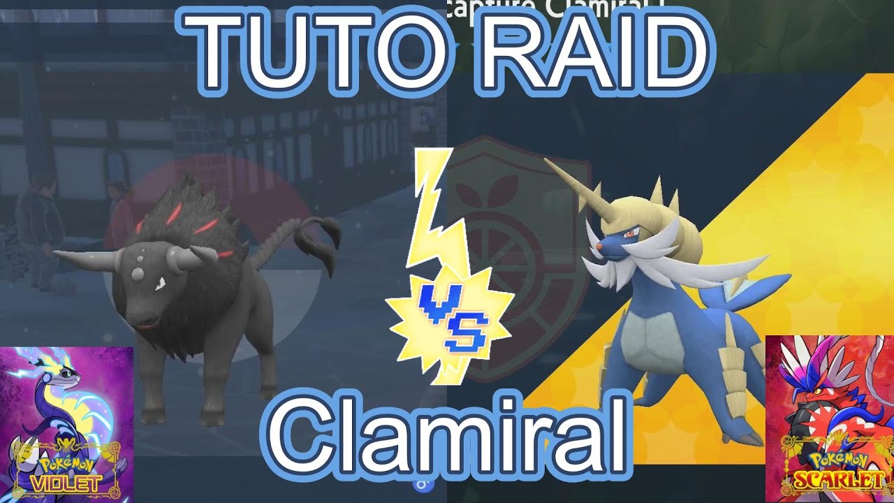 Clamiral - Tuto Raid 7 étoiles - Pokemon Ecarlate et Violet - YouTube