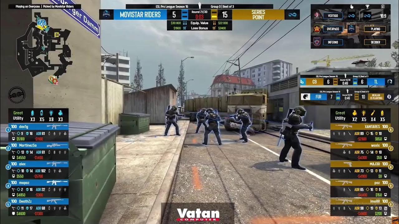 Eternal Fire vs Movistar Riders - YouTube