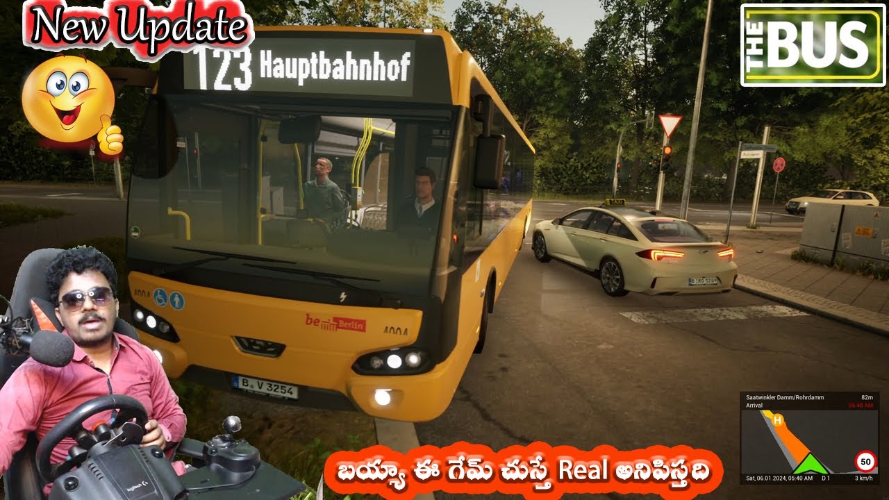 THE BUS Night Journey Ultra Graphics with Steering Logitech G29 From ...