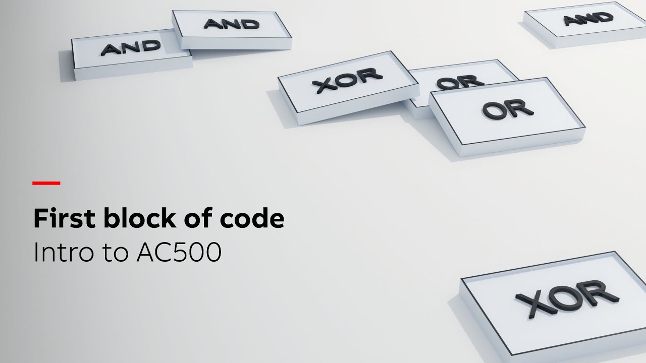 Intro to AC500. Part4: First block of code - YouTube