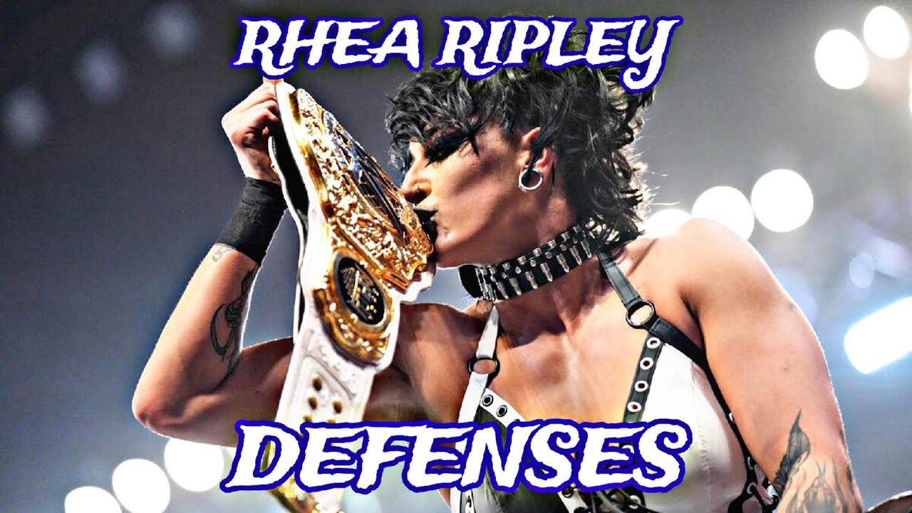 RHEA RIPLEY WOMEN'S WORLD CHAMPION DEFENSES | Estilo Lucha - YouTube