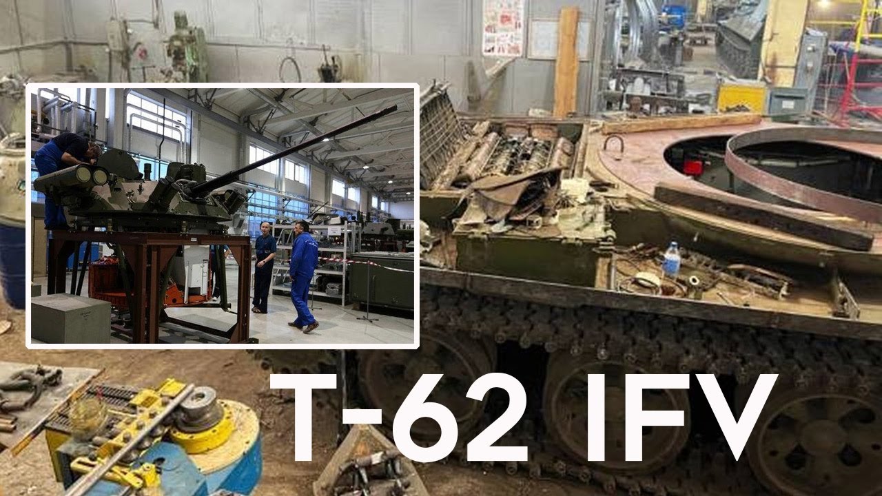 T-62 Hull + BMP-2’s turret = Ukraine's IFV - YouTube