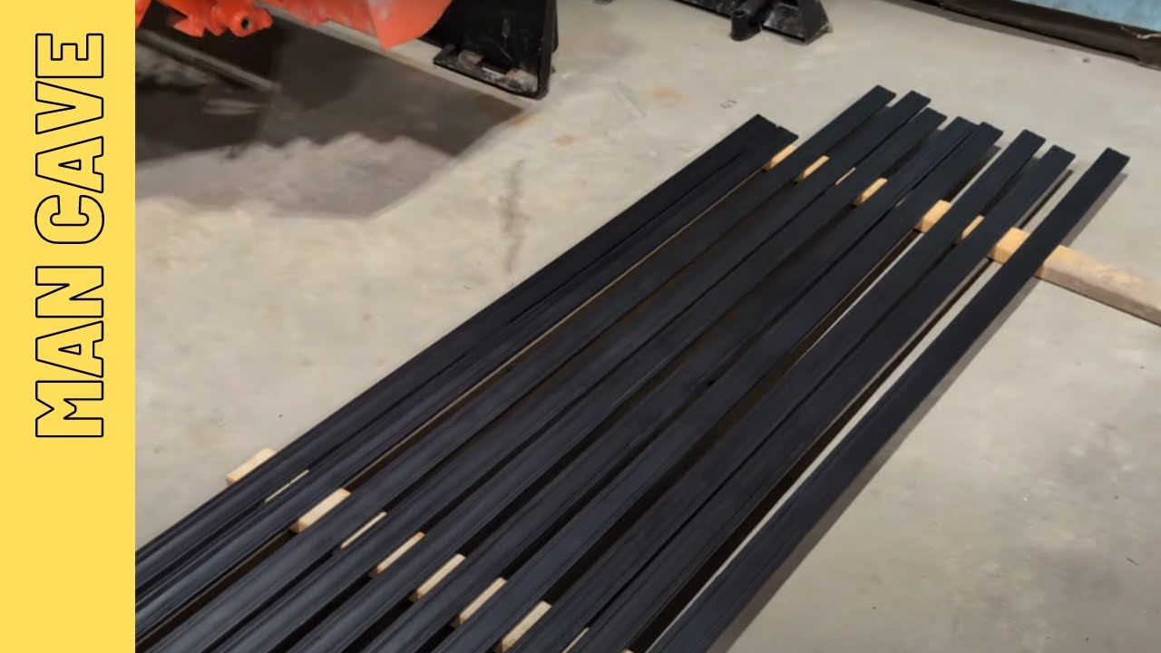 Crypto Man Cave - hanging trim boards!! - YouTube