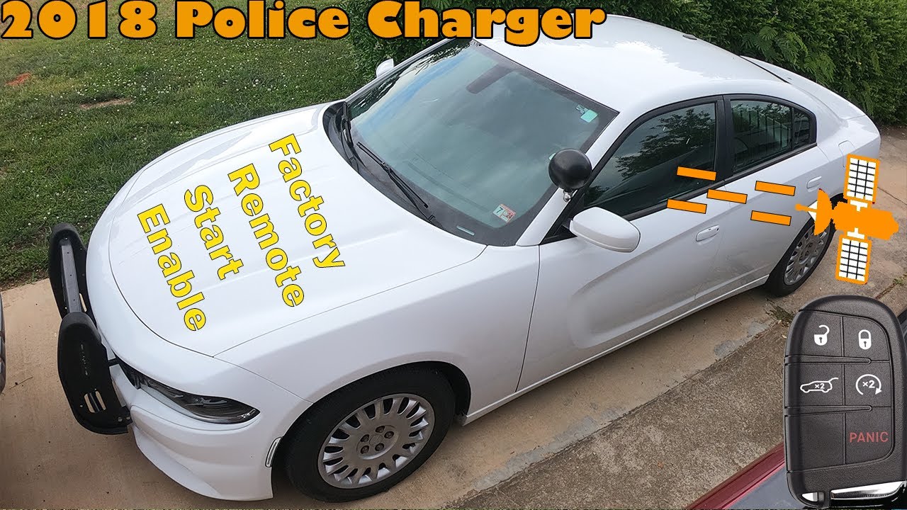 2018 AWD Police Charger Enable Factory Remote Start PT5 - YouTube