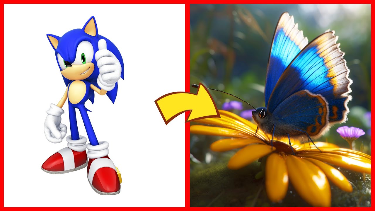 SONIC the Hedgehog ALL CHARACTERS as BUTTERFLY 2024 - YouTube