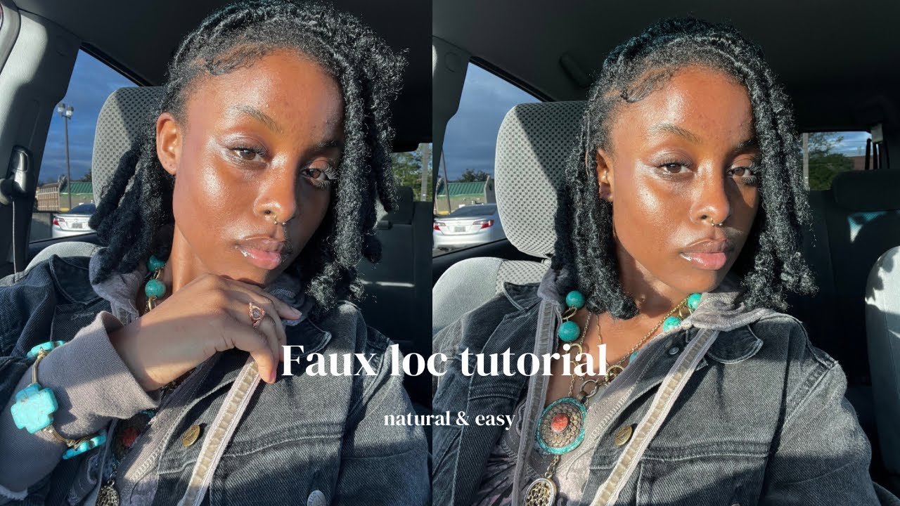 Faux loc bob tutorial | super natural & realistic! Beginner friendly ...