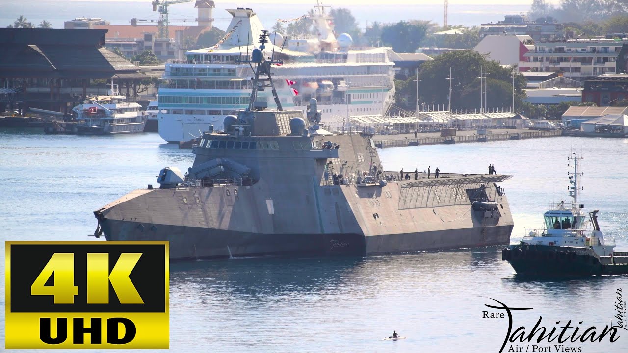 September 24, 2022 : LCS 6 #USSJACKSON was seen departing Papeete port ...