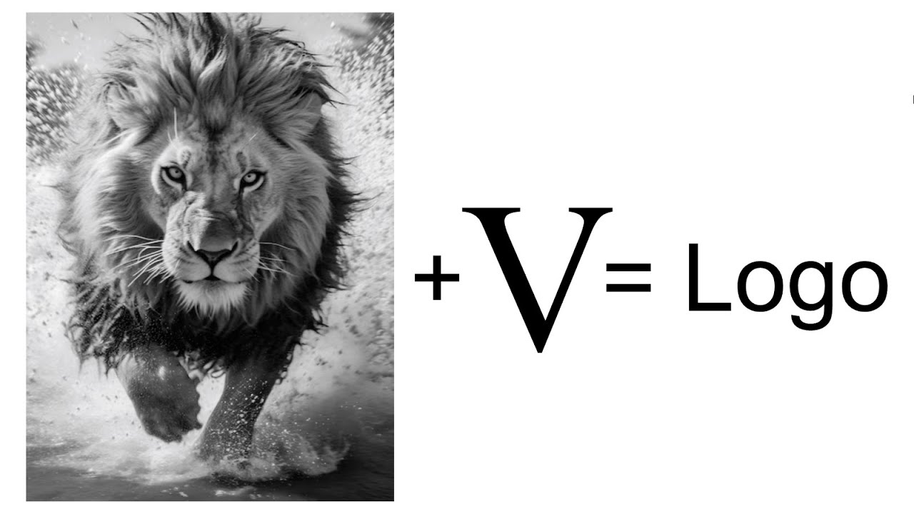 V + Lion Logo Design Tips & Tricks - Amazing Techniques - Coreldraw ...