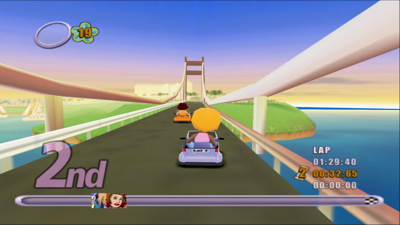 Action Girlz Racing (PS2) walkthrough - Sunset Lagoon - YouTube
