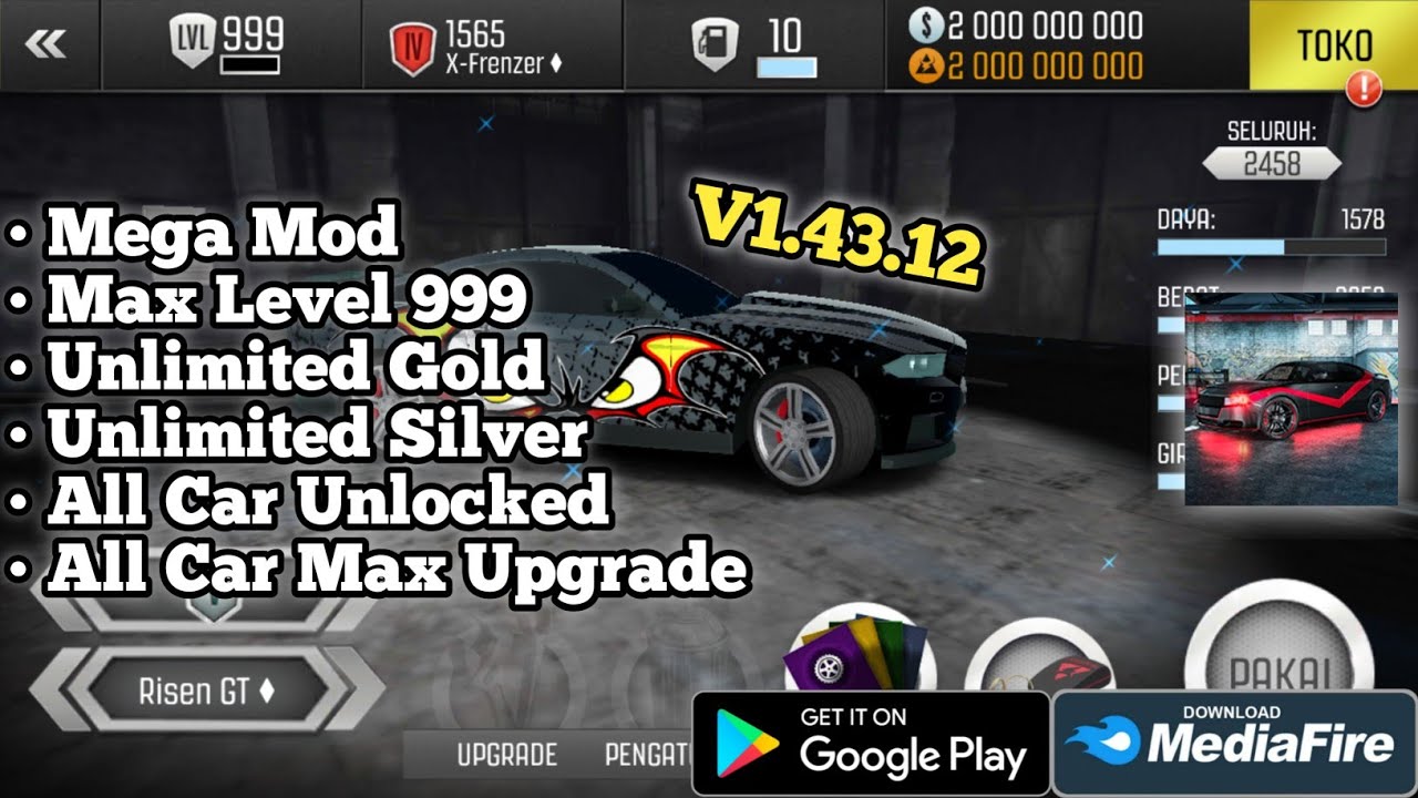 Top Speed & Fast Racing Mod Apk Terbaru All Car Unlocked - Unlimited ...