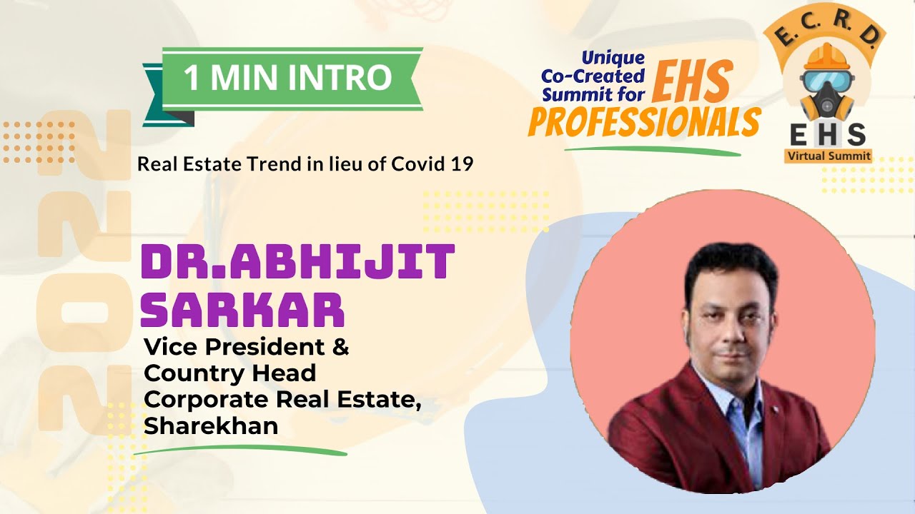 ECRD EHS SUMMIT - DR.ABHIJIT SARKAR - YouTube