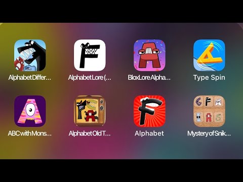 Alphabet Full A-Z ( Different Lore, Blox Lore, Old Tv Lore ), Type Spin, ABC With Monsters - YouTube