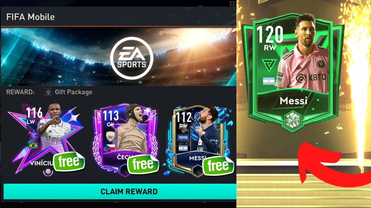 🚨ENTRA YA A FIFA MOBILE REGALAN 4 JUGADORES GRL +116 Y MESSI GRL 120 ...