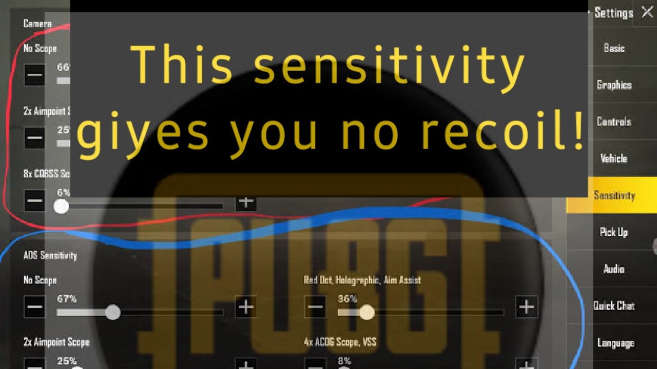 How to get the best PUBG mobile settings and sensitivity|pro player ...