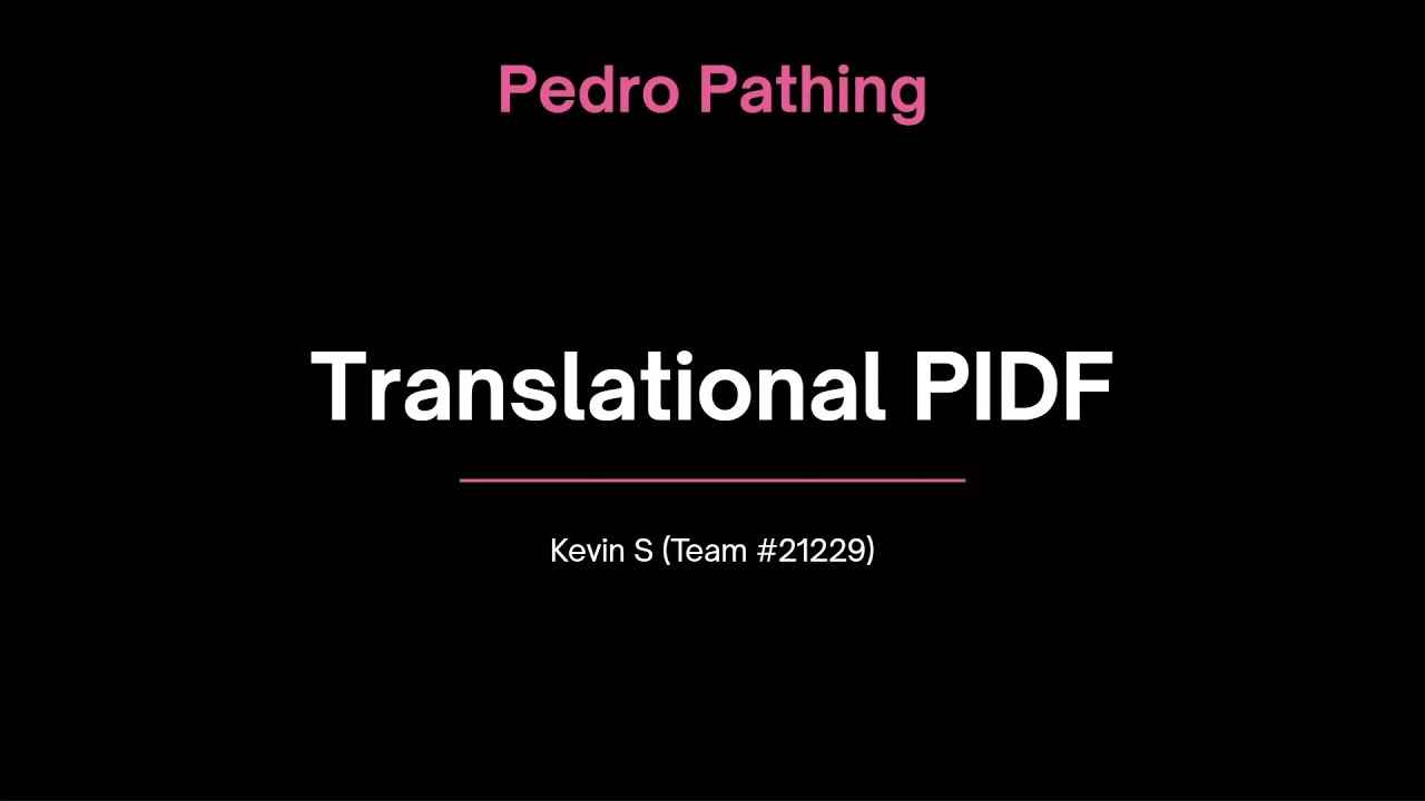 Translational PIDF Tuning | Pedro Pathing 2.0.0 - YouTube