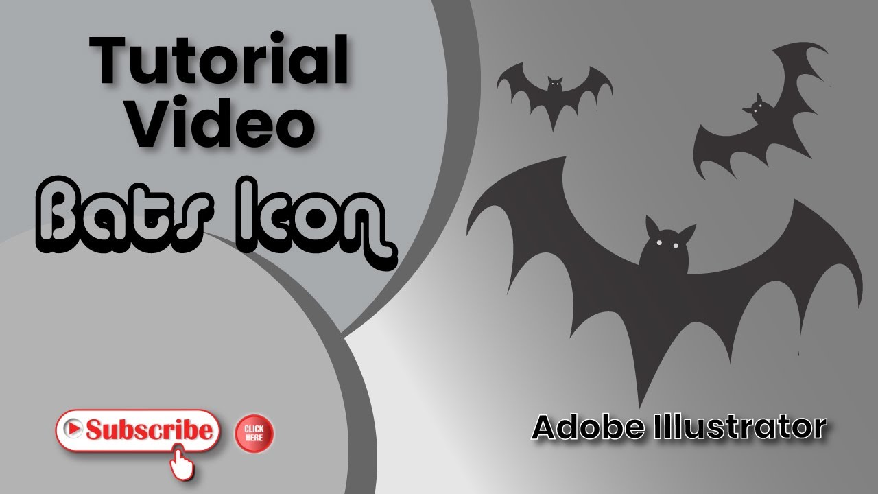 How to create bats icon with adobe illustrator।।Ajkerdiganta IT - YouTube