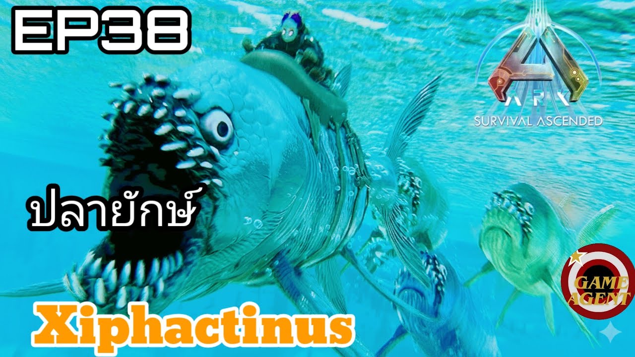 ARK Survival EP38 จับ Xiphactinus ซิแฟกทินัส ปลายักษ์ - YouTube