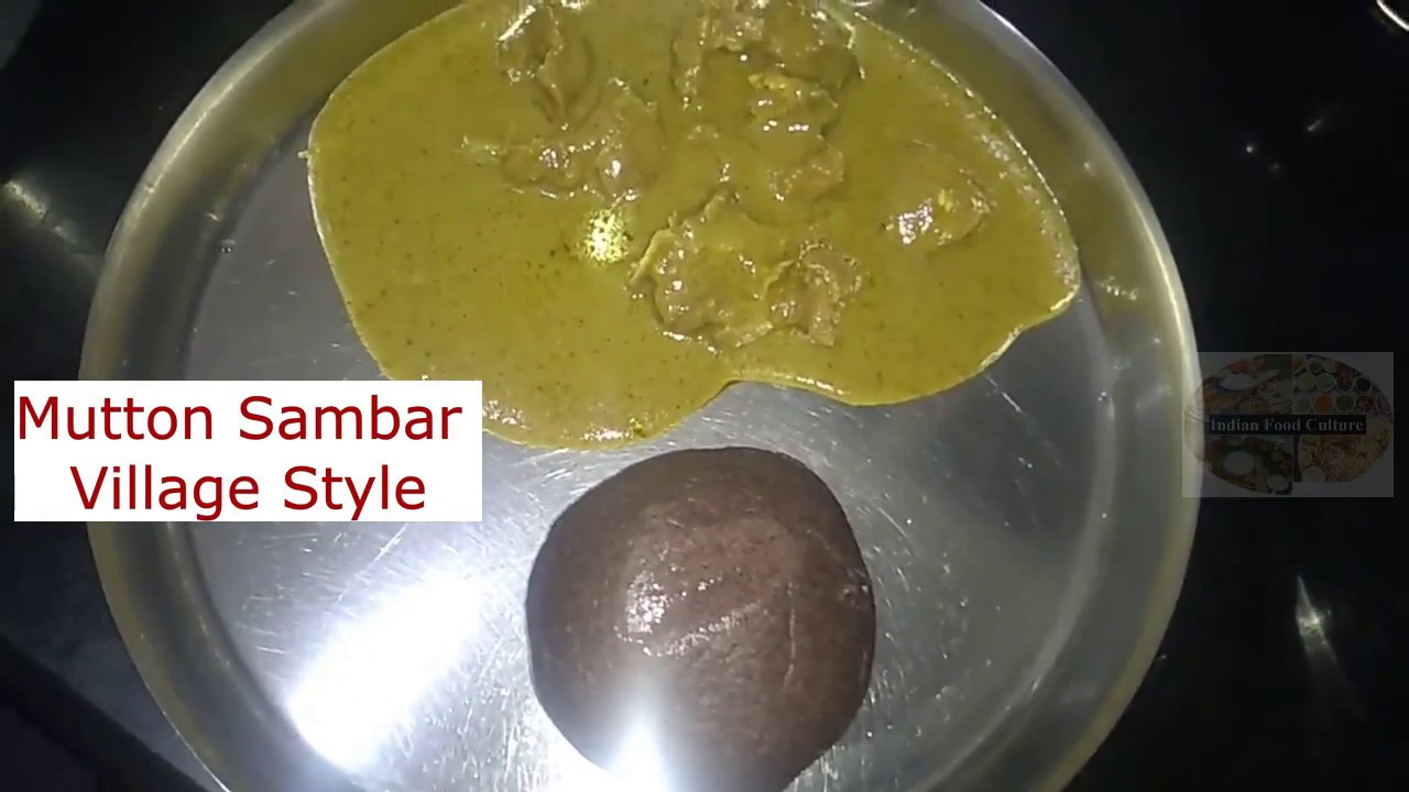 Village Style Mutton Sambar Recipe | Naati Style Mutton Sambar Recipe ...