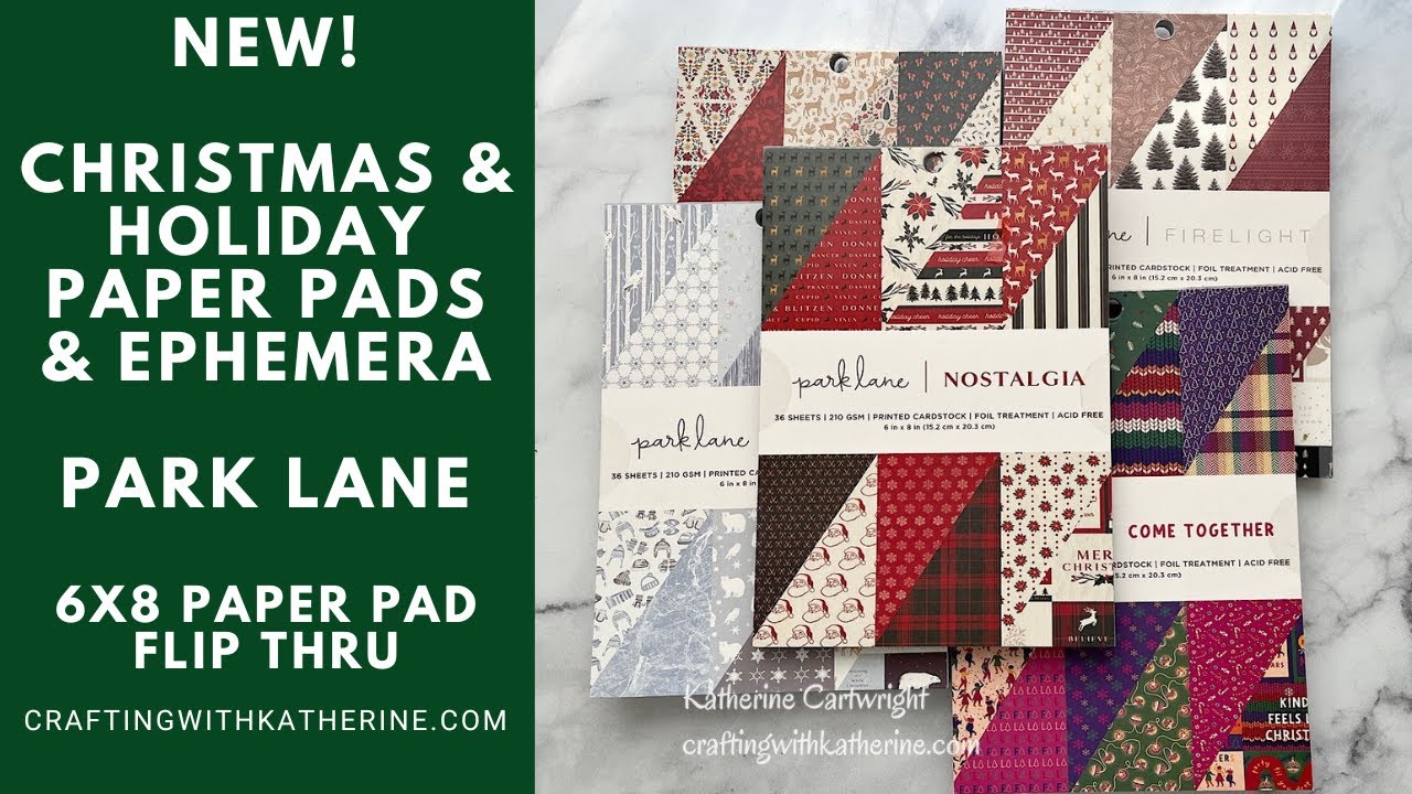 NEW! Christmas and Holiday Paper Pads at Joann.com | Park Lane 6x8 ...
