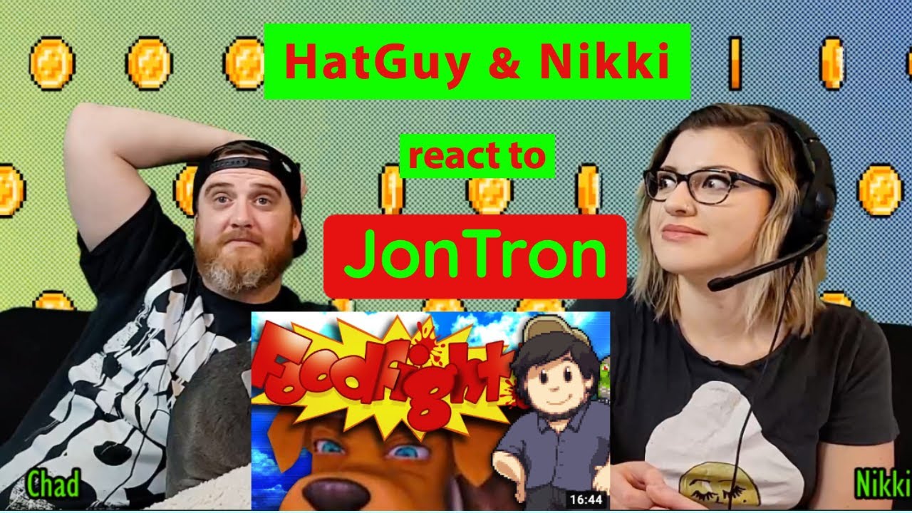 Hat Guy & Nikki React to Food Fight - JonTron - YouTube