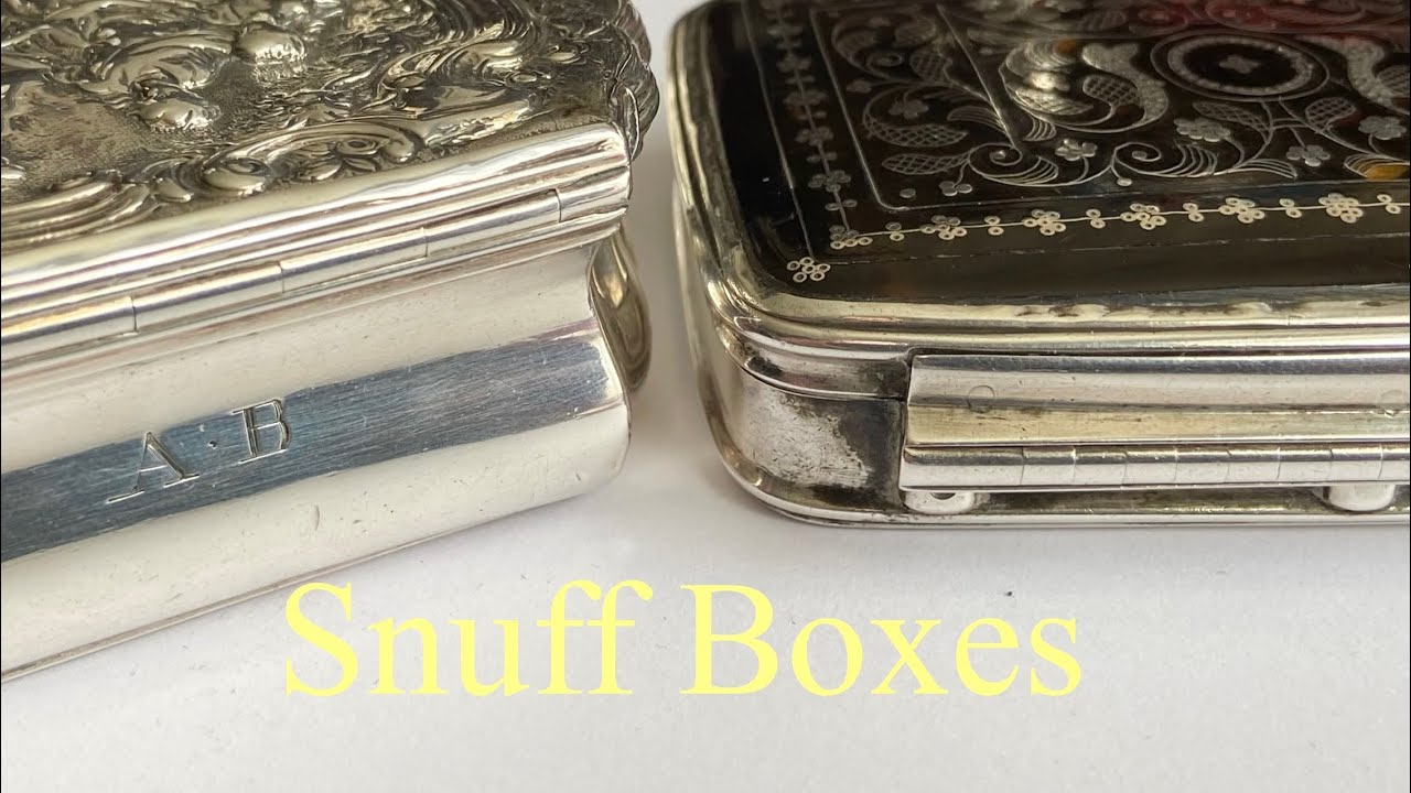 Antiques. Antique Silver: Snuff Boxes (part one) - YouTube