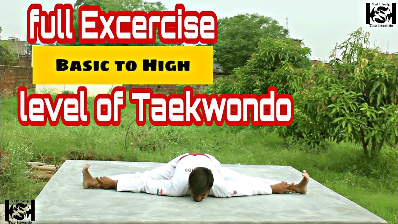 Self Help Taekwondo full Excercise stretching video footwork to Neck ...