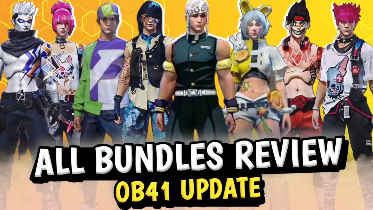 OB41 All New Bundles Review Free Fire | All New Bundles Review | Garena ...