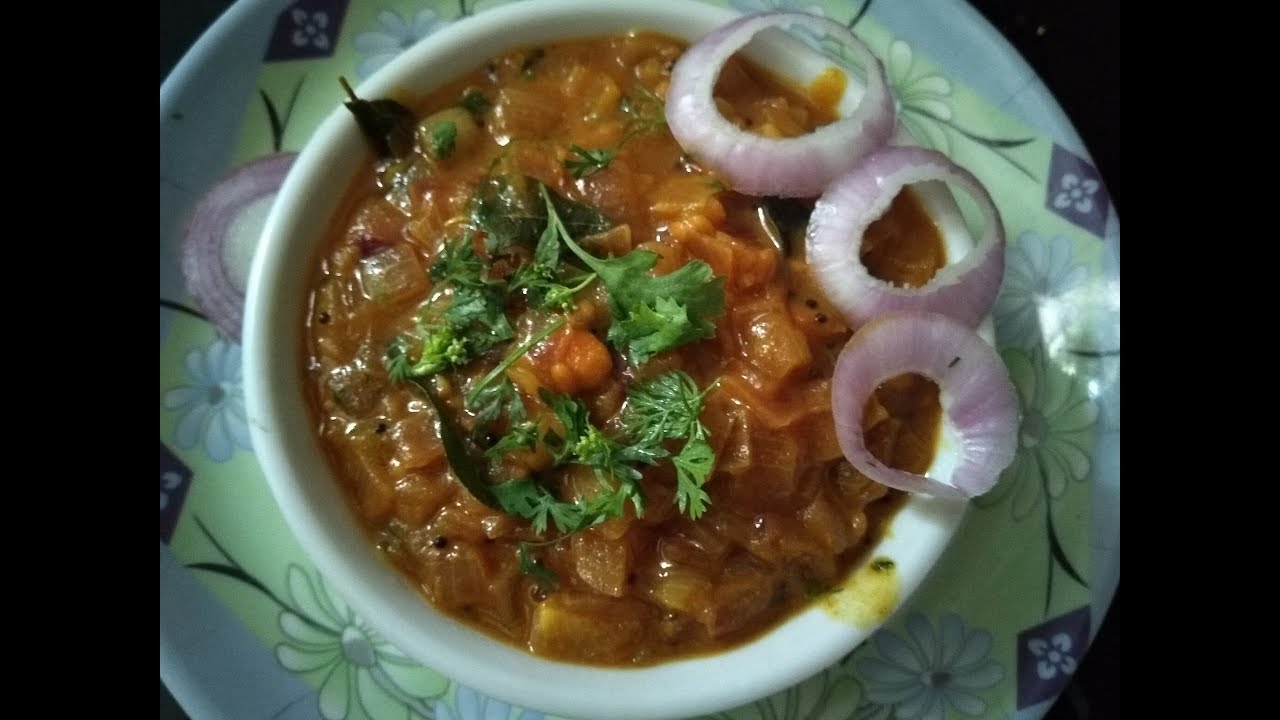 onion gojju || erulli gojju - YouTube