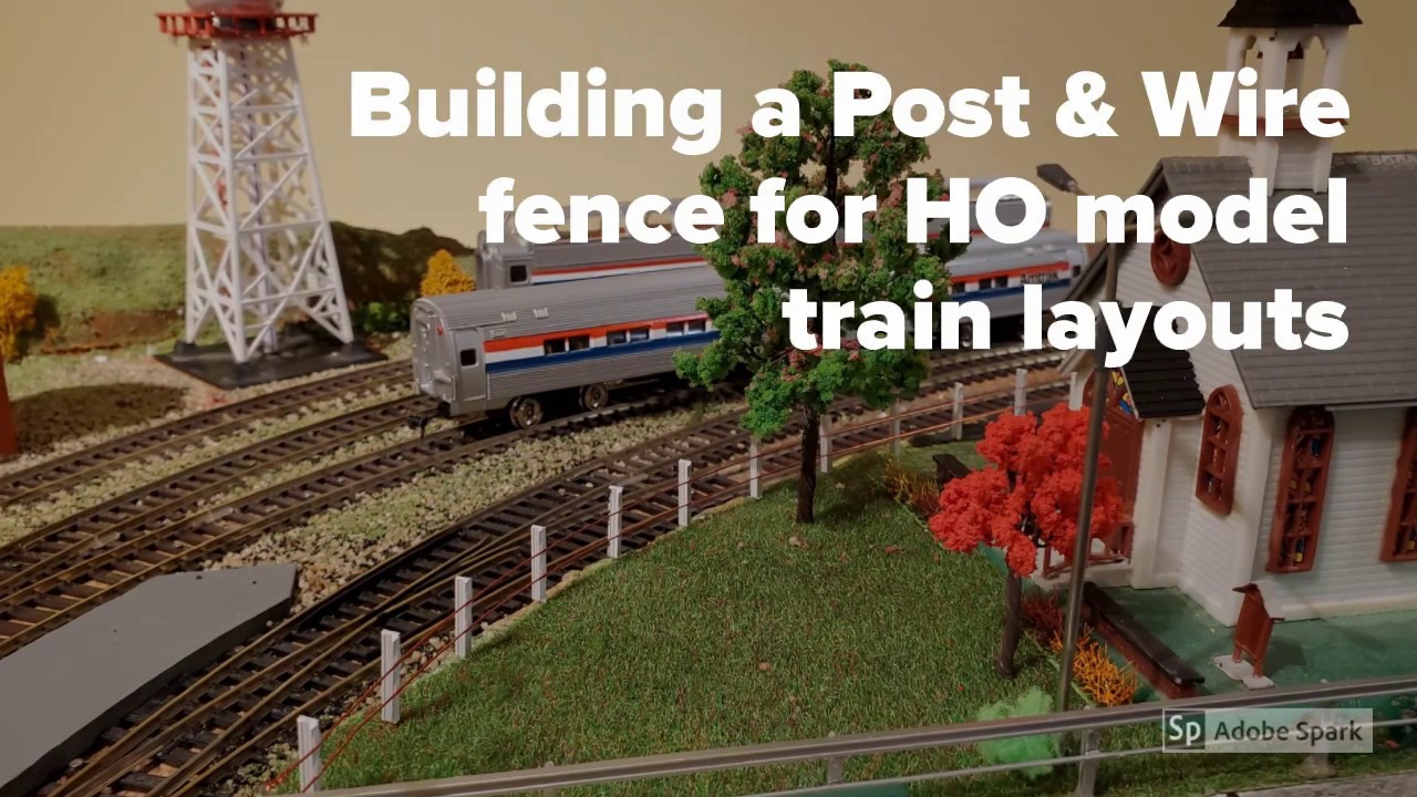 Building a Post & Wire Fence for HO Model Trains - YouTube