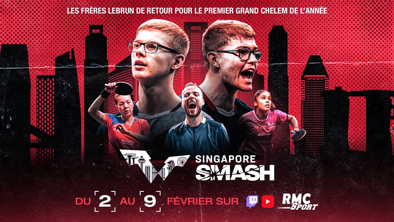 (PING)🏓WTT SINGAPOUR SMASH - TABLE 1 / SESSION 2 - LIVE NON COMMENTE ...
