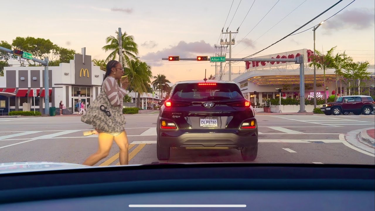 Relaxing Drive at Miami Beach 🌴 | miami drive - YouTube