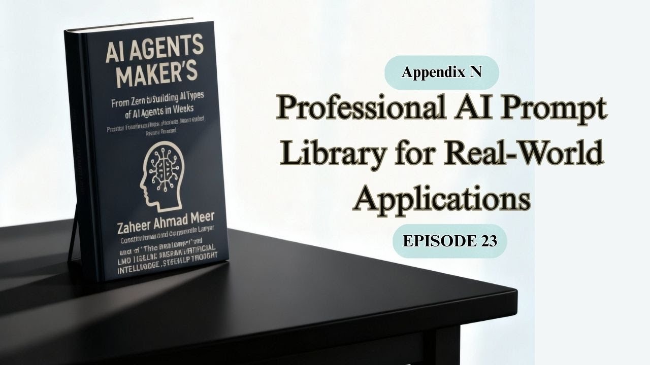 Appendix N: Ready-to-Use Prompt Library : Episode 23 - YouTube