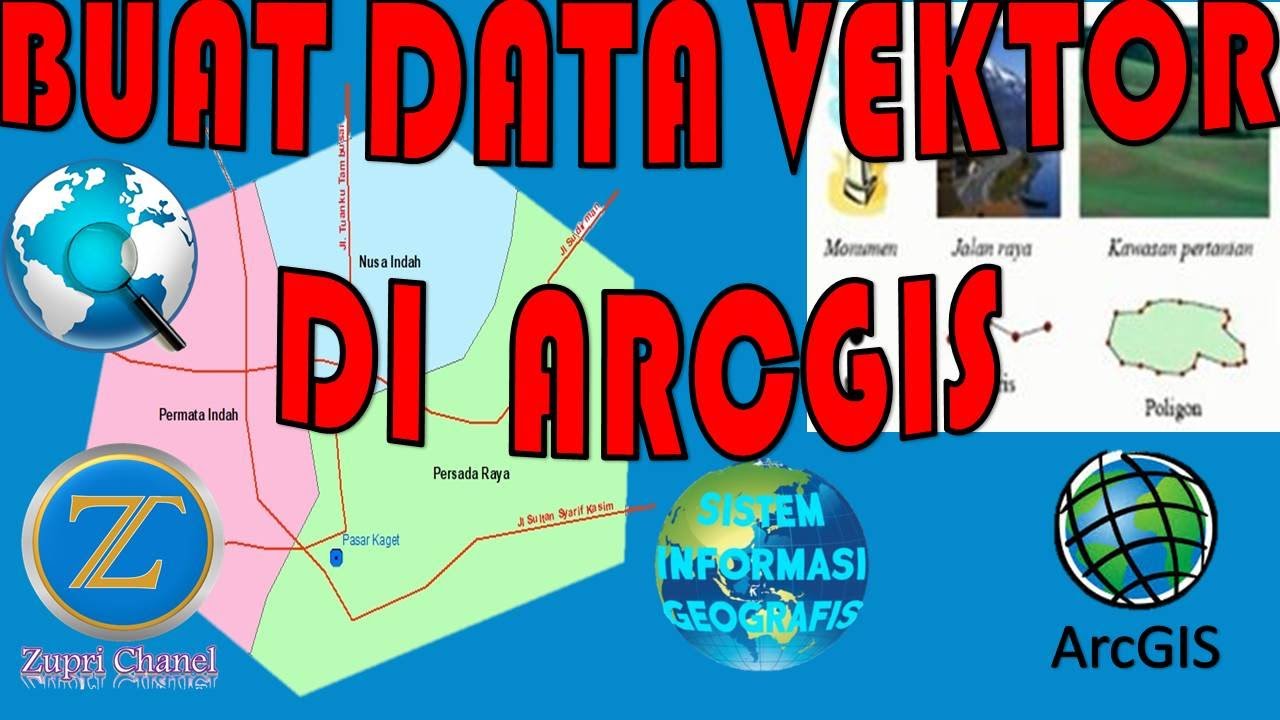 Cara Membuat Berbagai Data Vektor Pada Software ArcGIS Desktop 10.2.2 ...