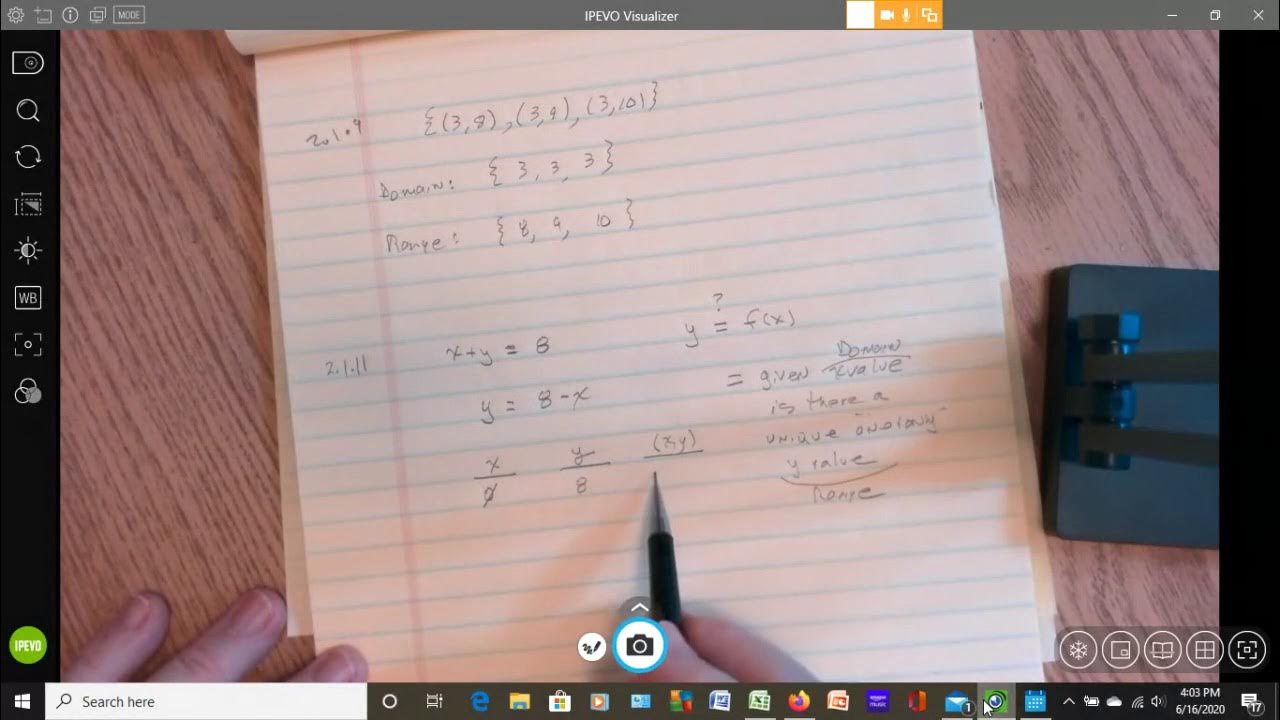 College Algebra 2. 1. 11 Relations and Functions my little function machine - YouTube