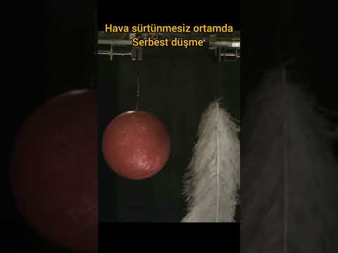 Tüy Bowling topu deneyi | Hava sürtünmesi etkisi #deney #fizik #shorts