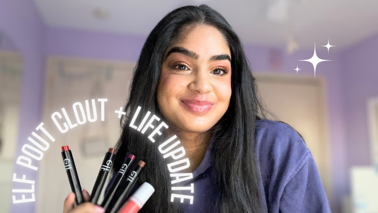 GRWM: trying the new Elf Pout Clout Lip Plumping Pens + life update ...