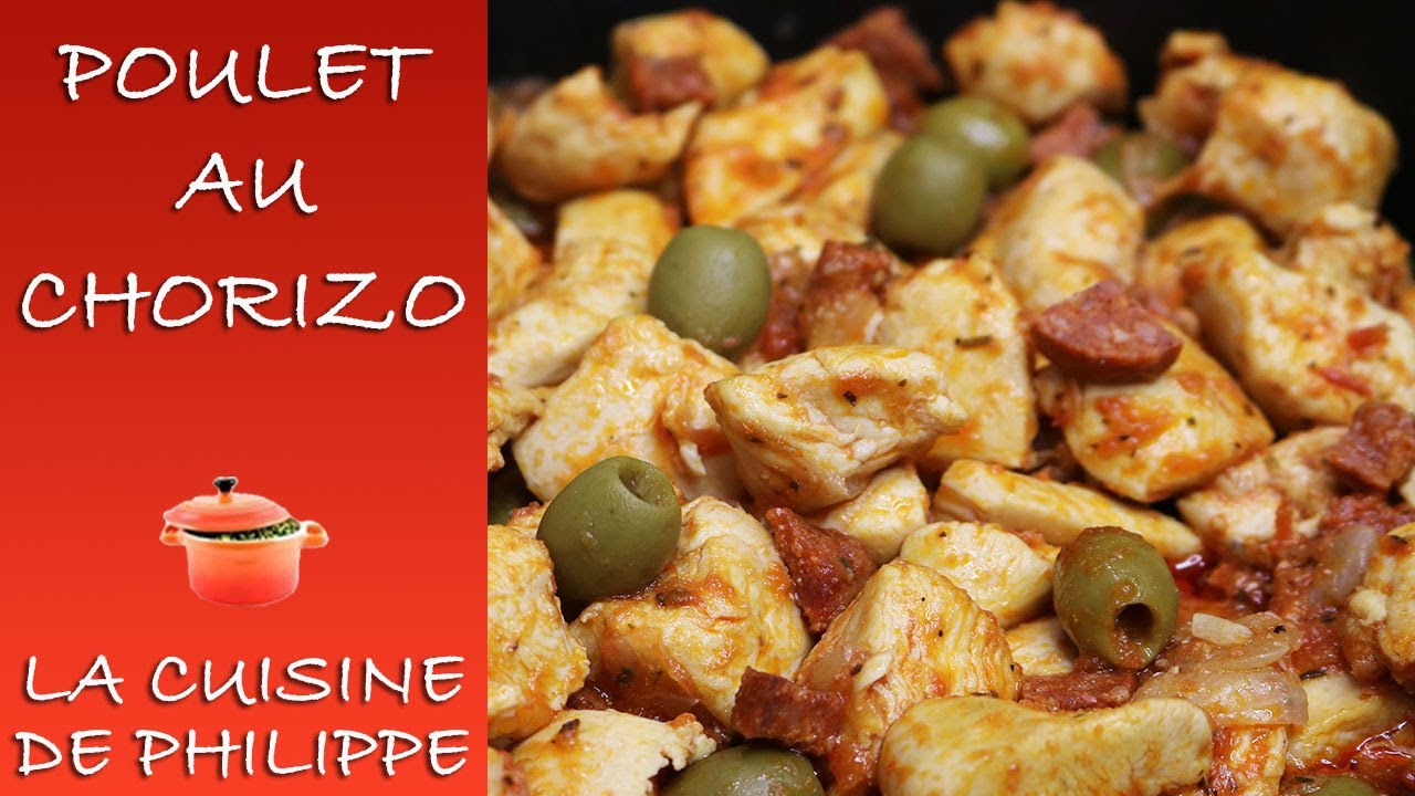 Poulet au chorizo - YouTube