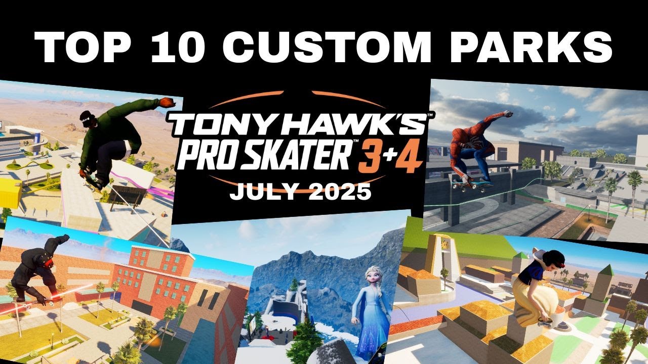 TOP 10 Custom Parks 7/25 in Tony Hawk's Pro Skater 3+4 - CREATE-A-PARK ...