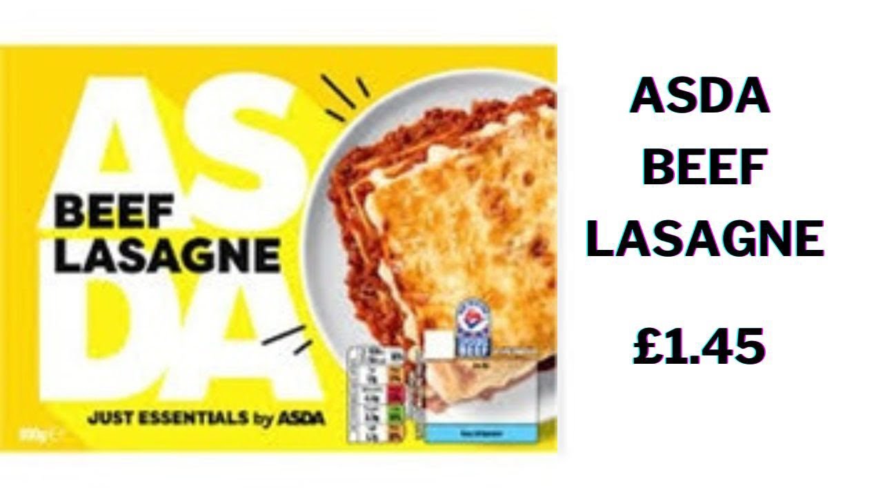 Asda just essentials beef lasagna food review ,tasty or junk ? - YouTube