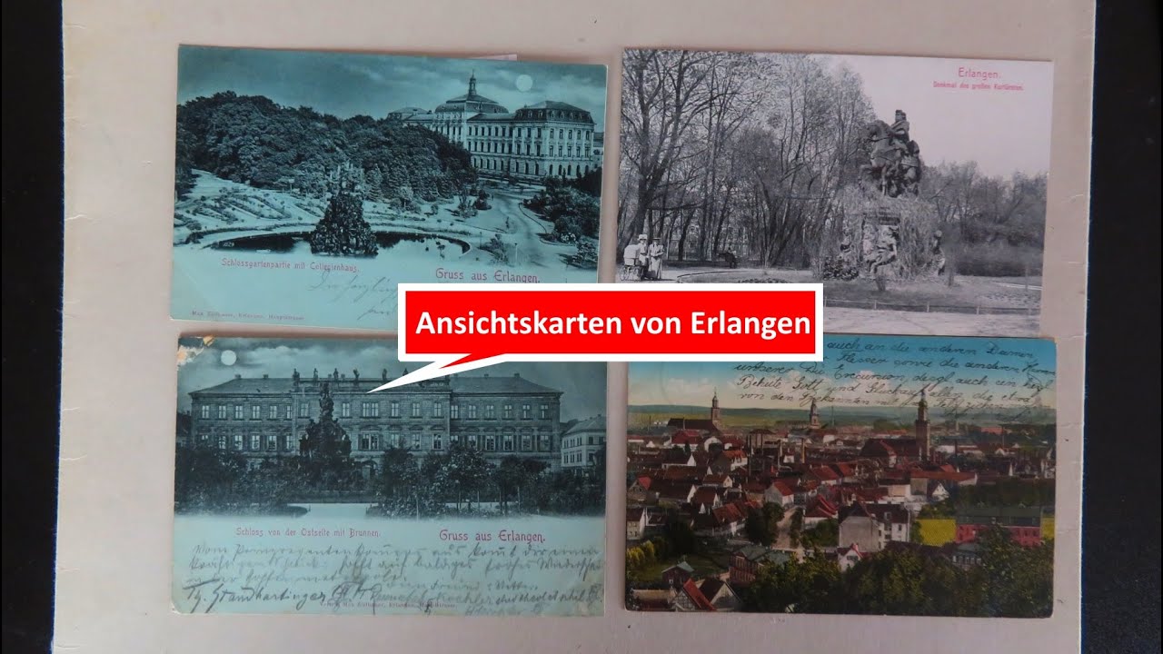 Ansichtskarten wertvoll? Alte Ansichtskarten von Erlangen mit deren ...