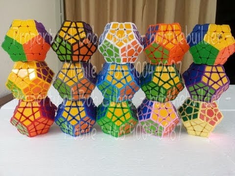 ~ Dayan Megaminx Corner Ridges (15 body colors designs) Review Unboxing ...