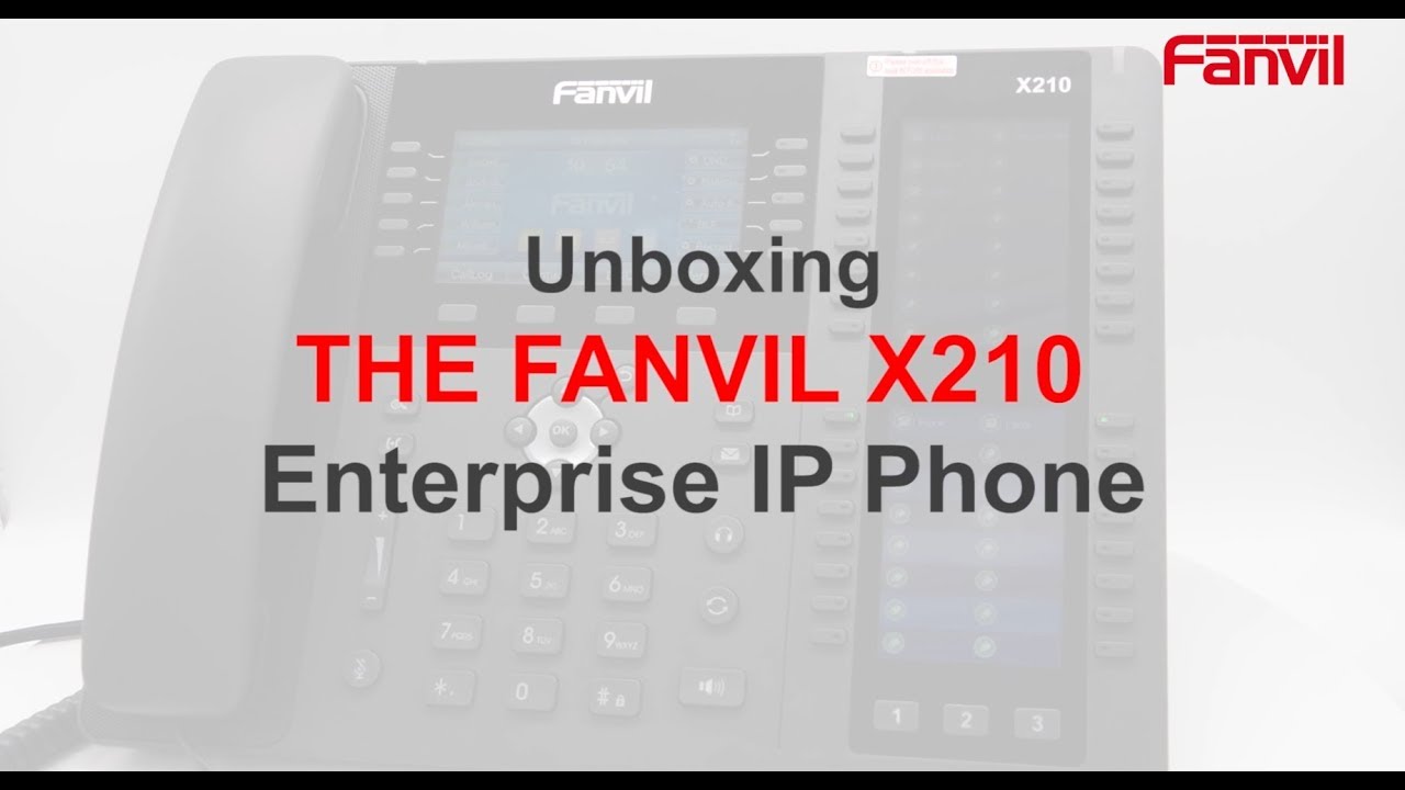 Unboxing video of Fanvil X210 High-end IP Phone - YouTube