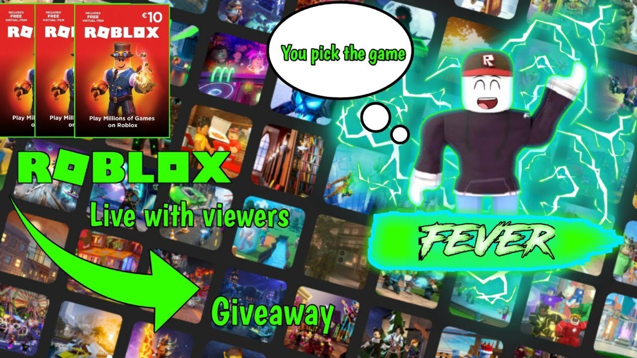 🔴 ROBLOX LIVE! | ROBUX GIVEAWAY! | Playing With Viewers - YouTube