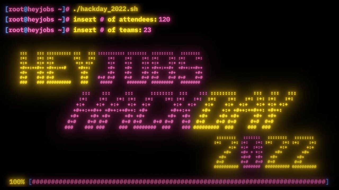 1st HeyJobs Hackday 2022 - YouTube