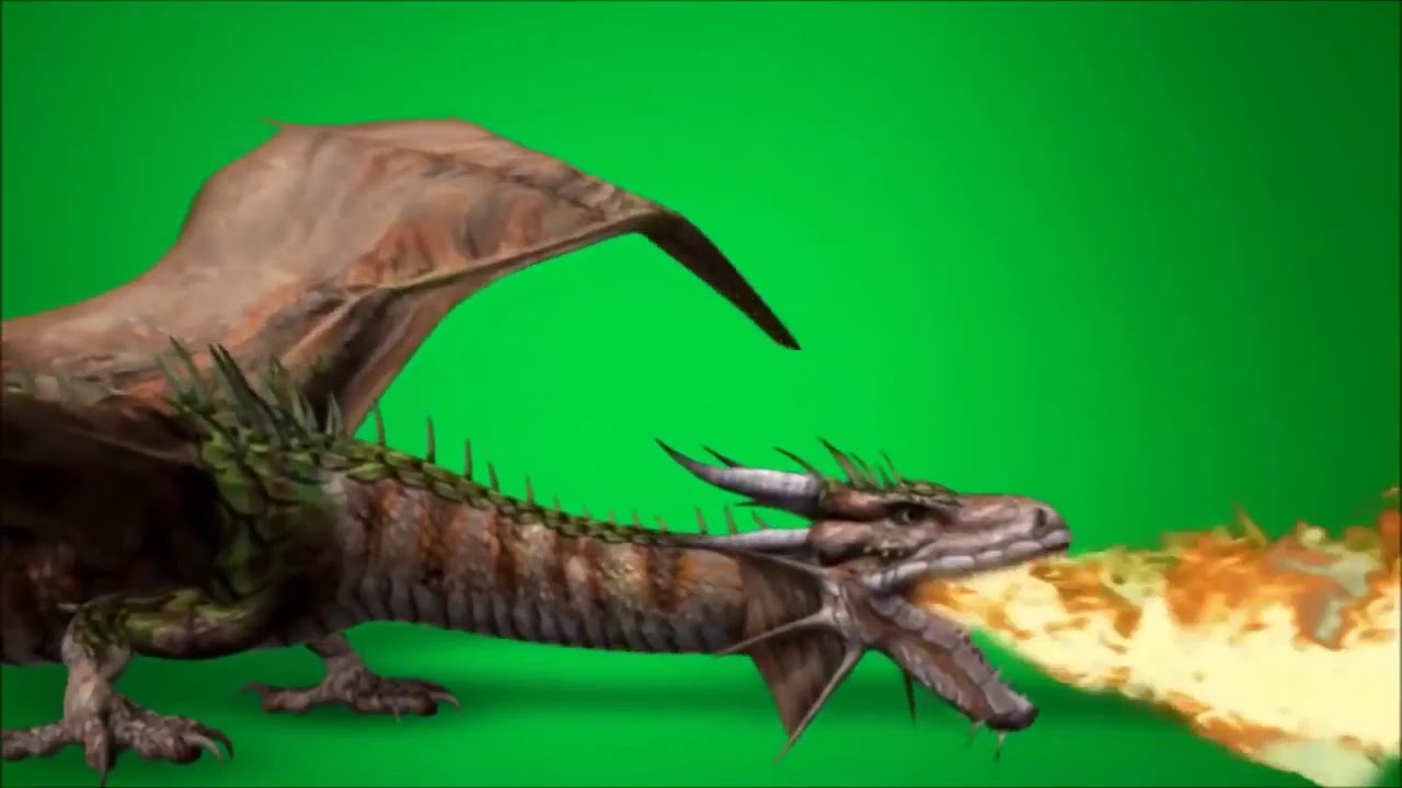 Dragon green screen effect - YouTube