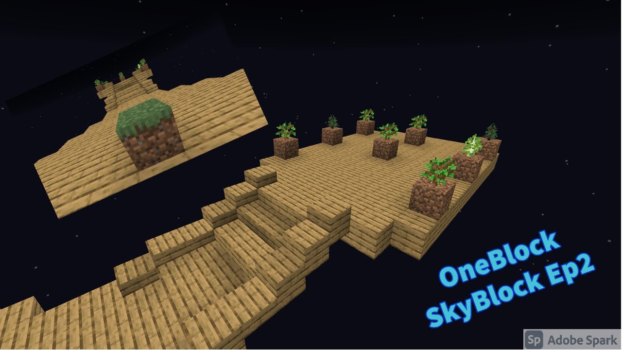 OneBlock SkyBlock Ep2 *Tree Farm* - YouTube