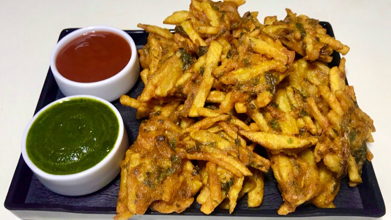 Crispy Potato Pakora Recipe | Aloo Pakora | Potato Sancks Recipe | Mim ...