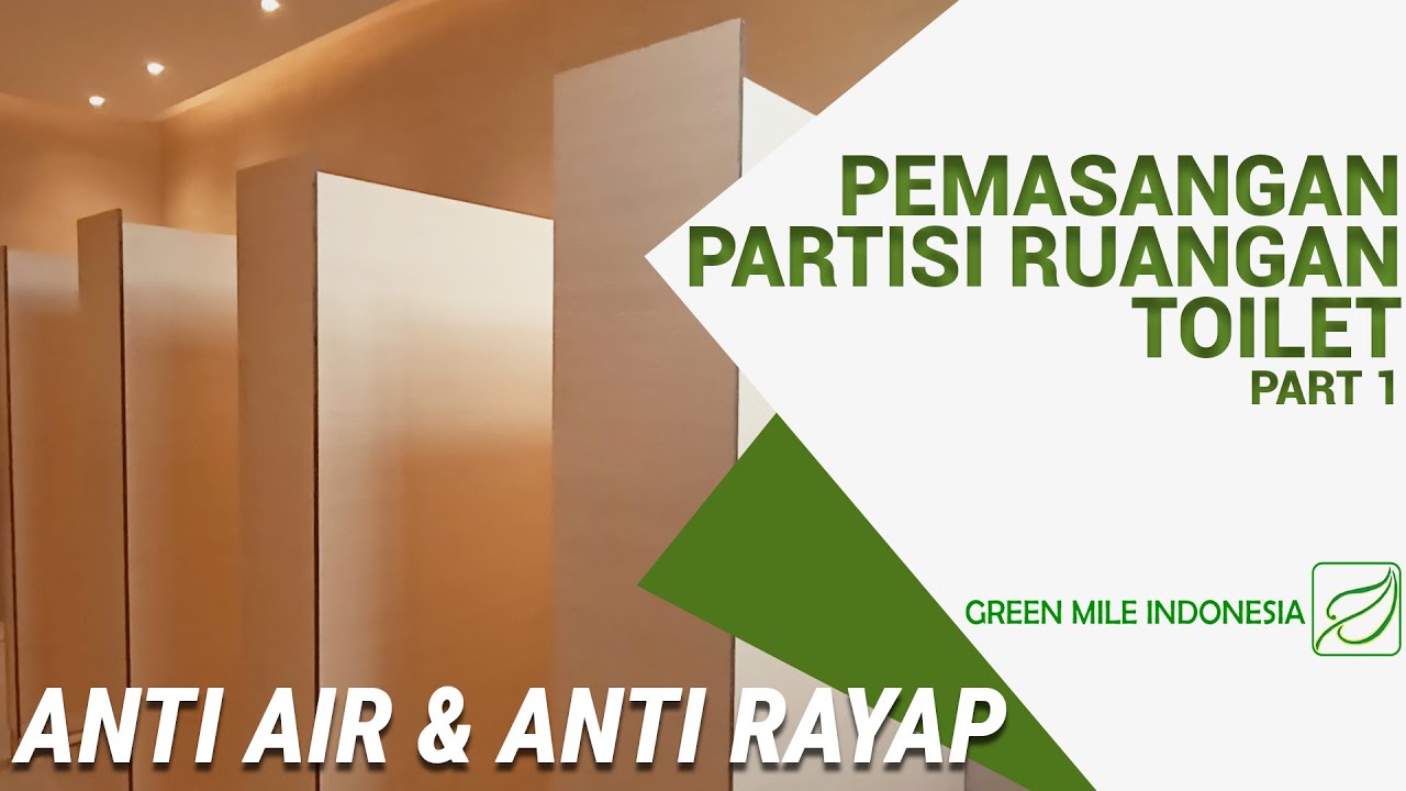 Pemasangan Partisi Ruangan Toilet [ANTI AIR dan ANTI RAYAP] - YouTube